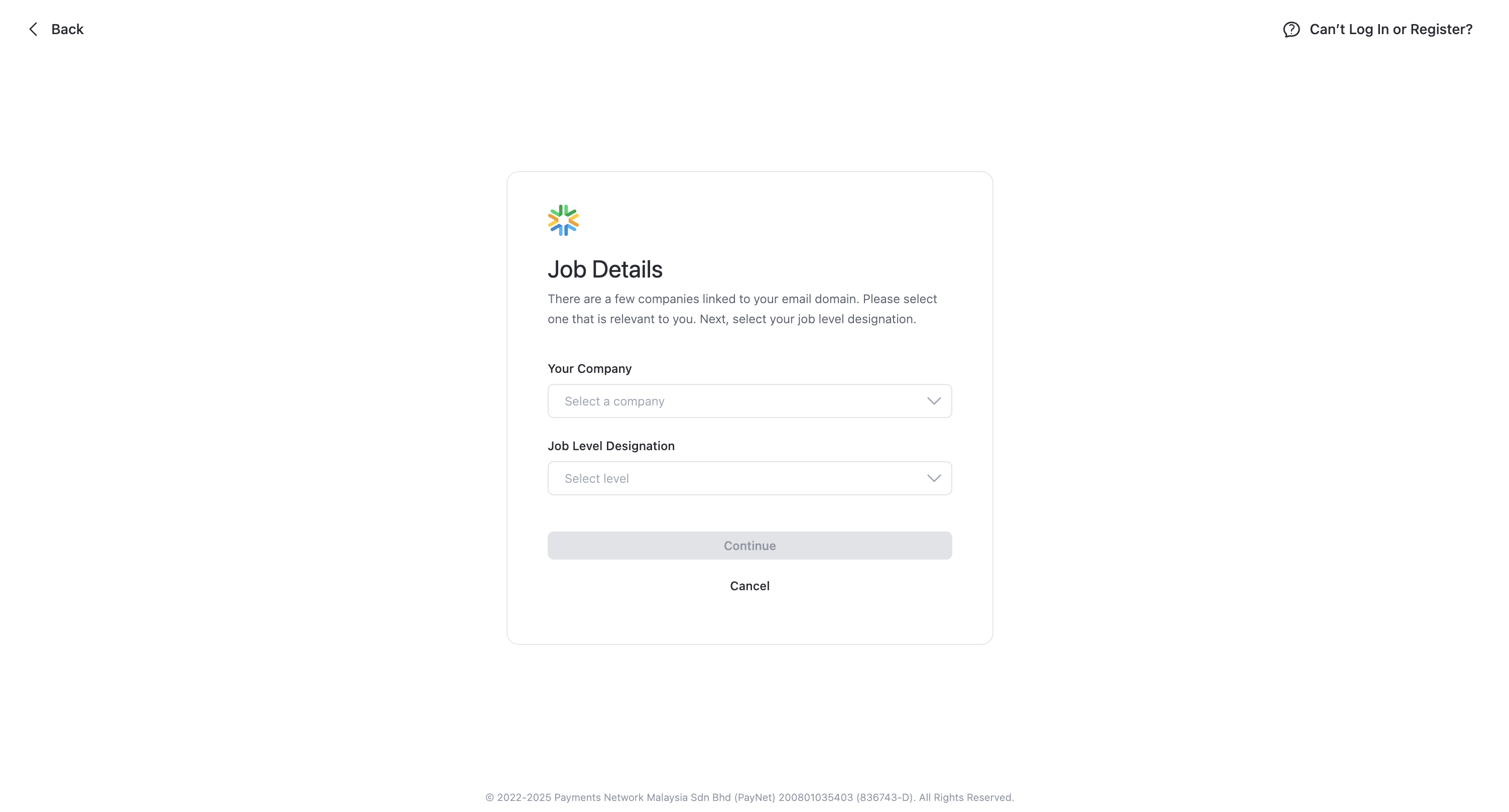 PayNet Single Sign On (SSO) User Account Registration Guide – PayNet Support