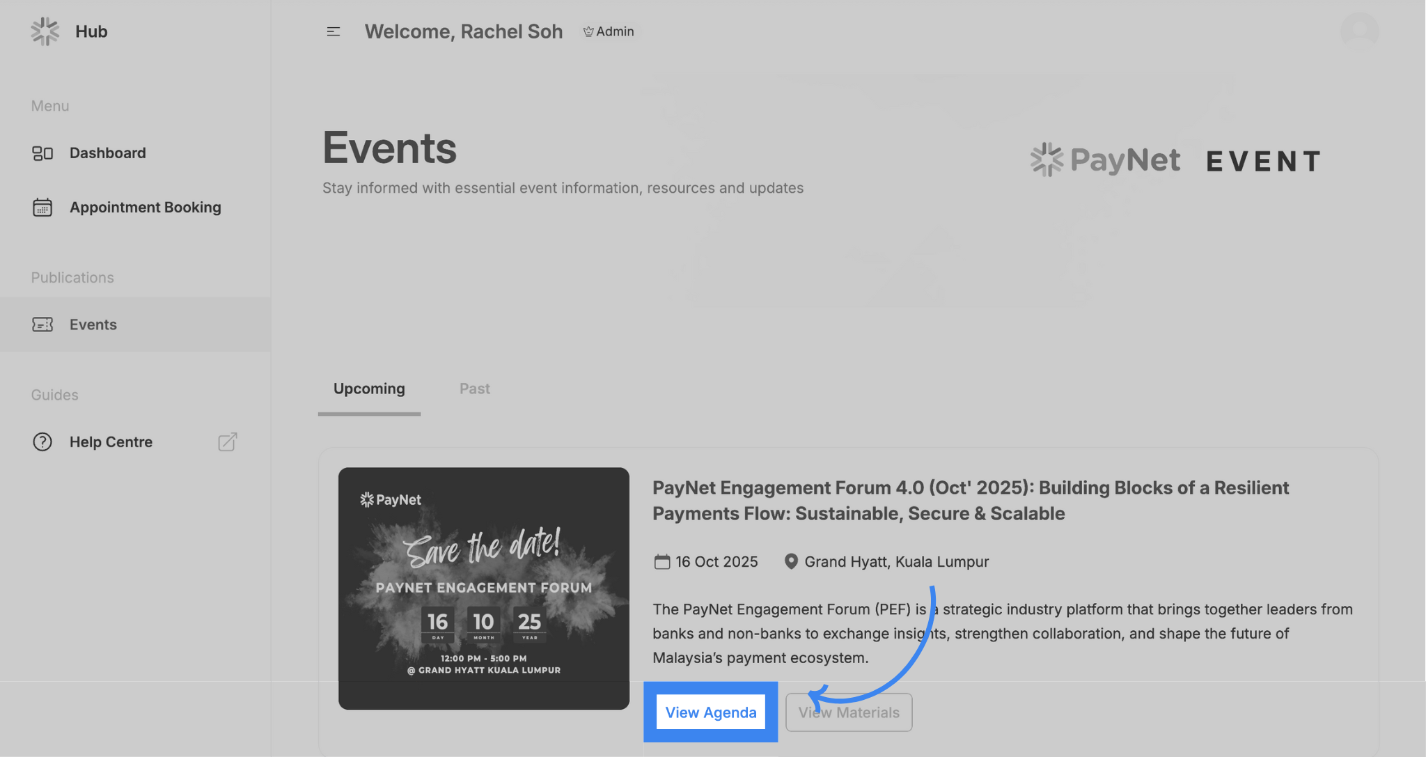 Event Materials Access – PayNet Support