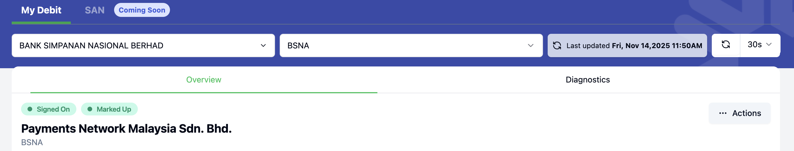 How to Monitor Your MyDebit Service on OSP – PayNet Support